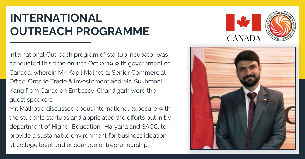 International Outreach Programme - SACC- Startup Accelerator Chamber of ...