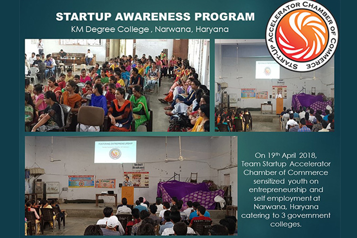 Startup Awareness Program - SACC- Startup Accelerator Chamber of Commerce