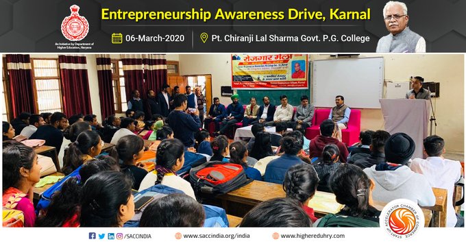 Entrepreneurship Awareness Drive - SACC- Startup Accelerator Chamber of ...