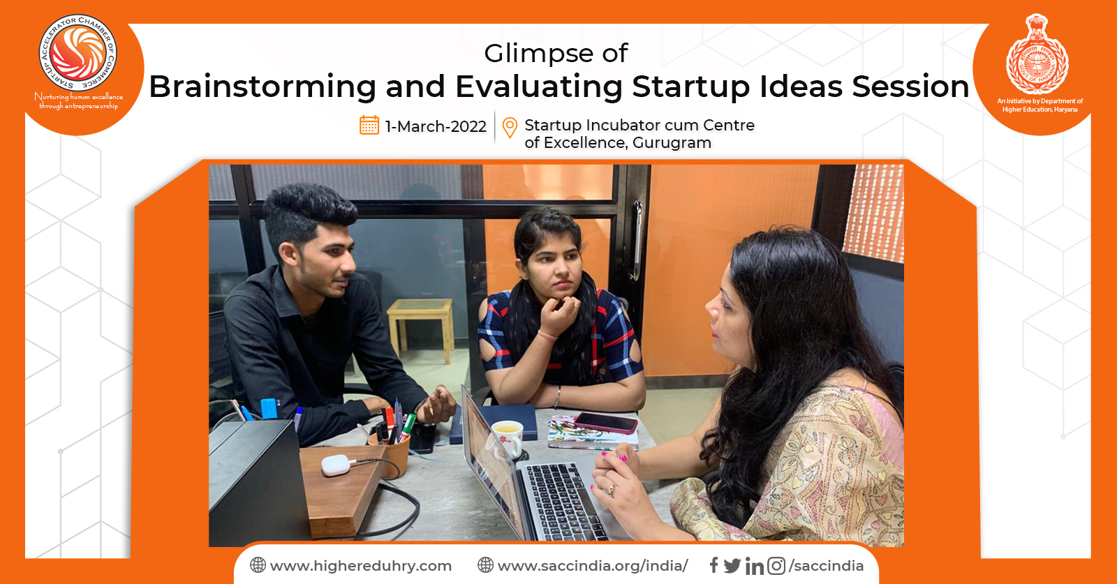 Brainstorming and Evaluating Startup Ideas Session, Gurugram - SACC ...